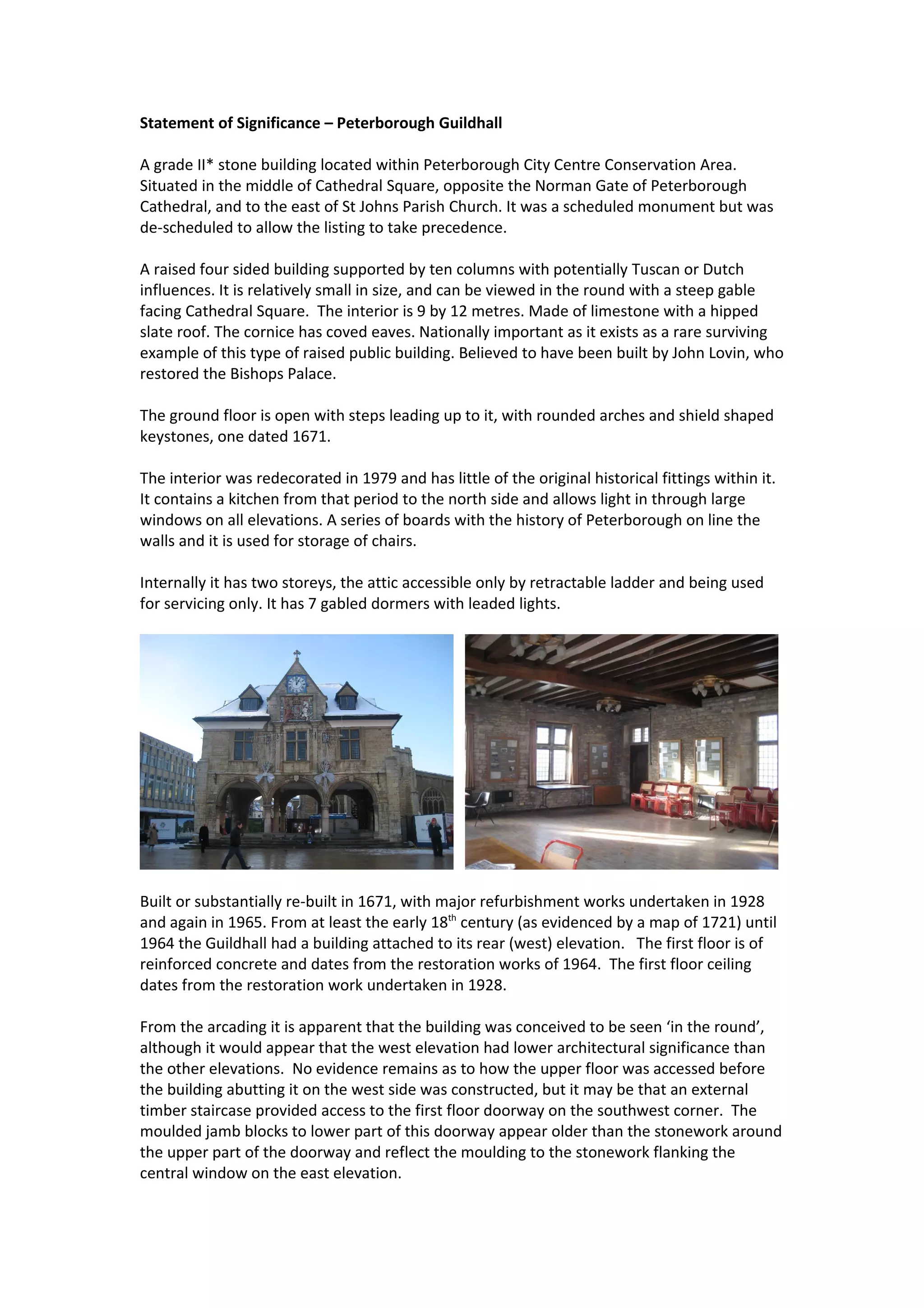 Statement of significance final | PDF