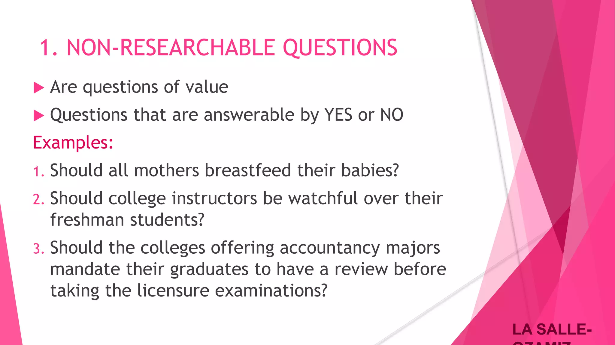 Statement of the Problem | PPTX