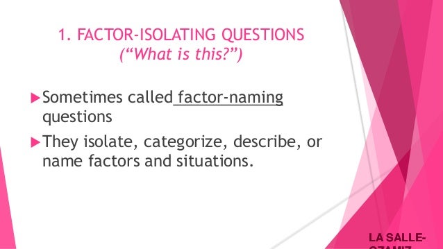 Statement of the Problem