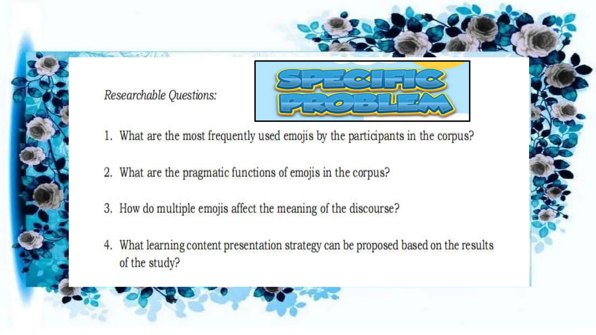 Writing Statement Of The Problem In Qualitative Research Pptx