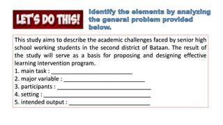 WRITING STATEMENT OF THE PROBLEM IN QUALITATIVE RESEARCH | PPTX