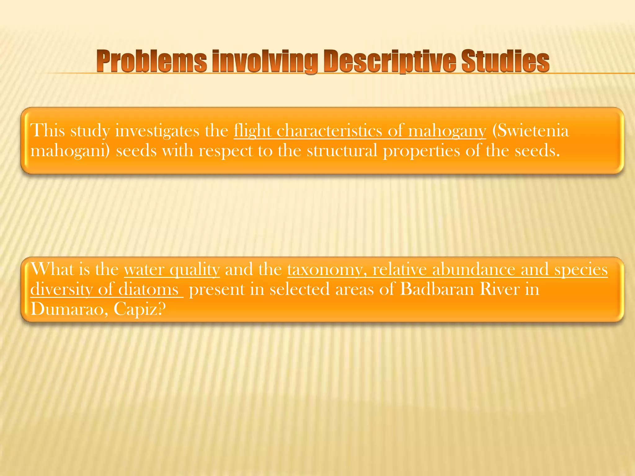 Statement of the problem (final) | PPTX