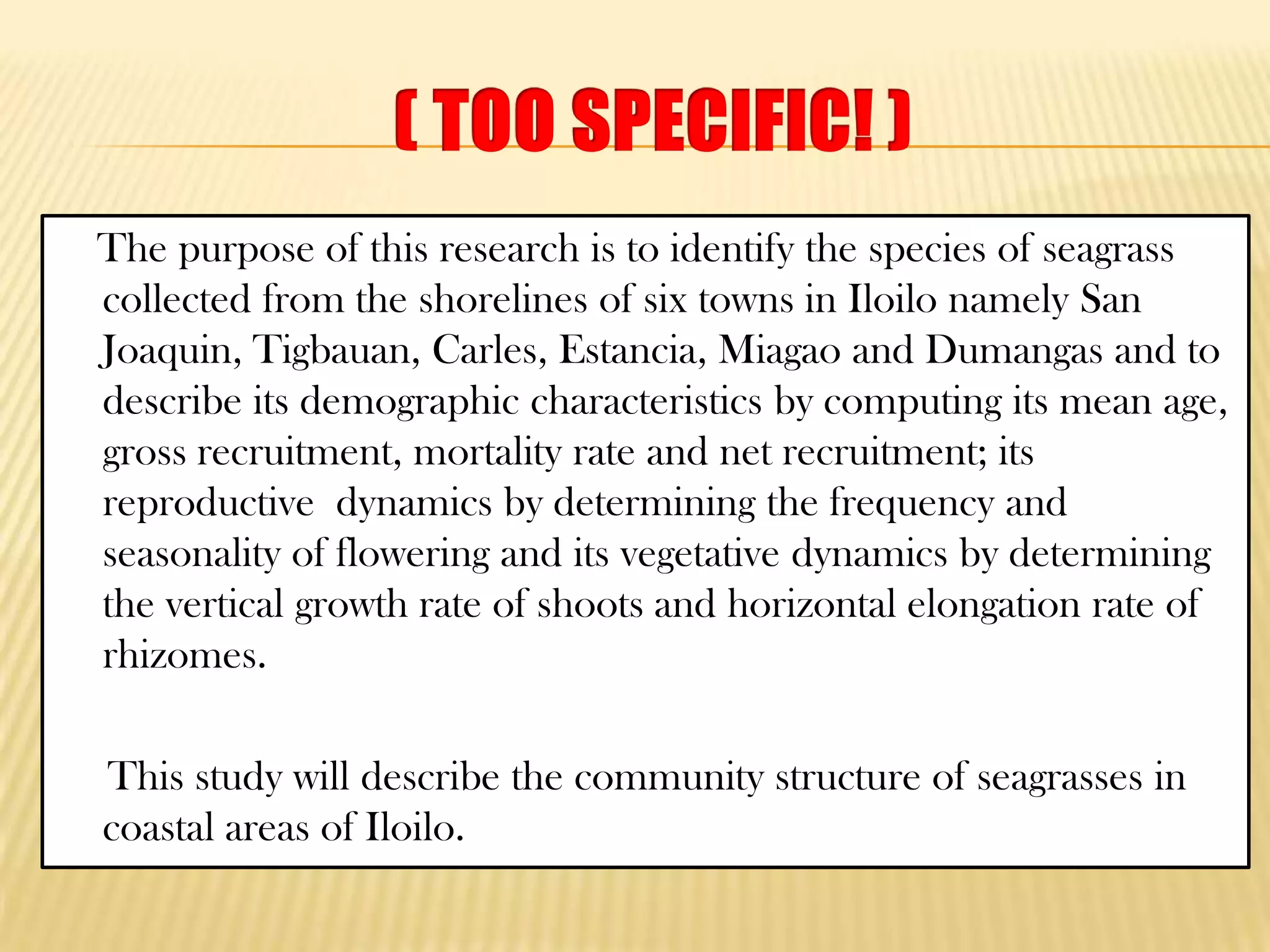 Statement of the problem (final) | PPTX