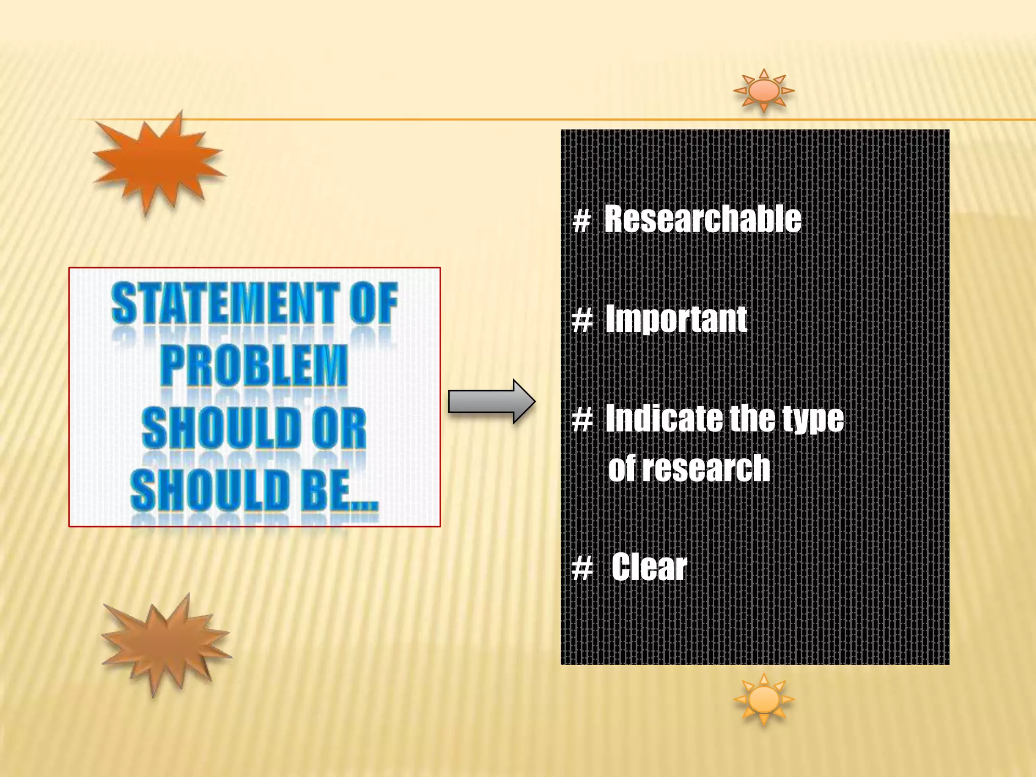 Statement of the problem (final) | PPTX