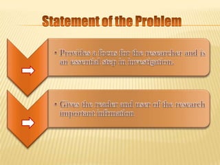Statement of the problem (final) | PPTX