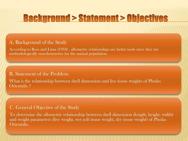 Statement of the problem (final) | PPTX