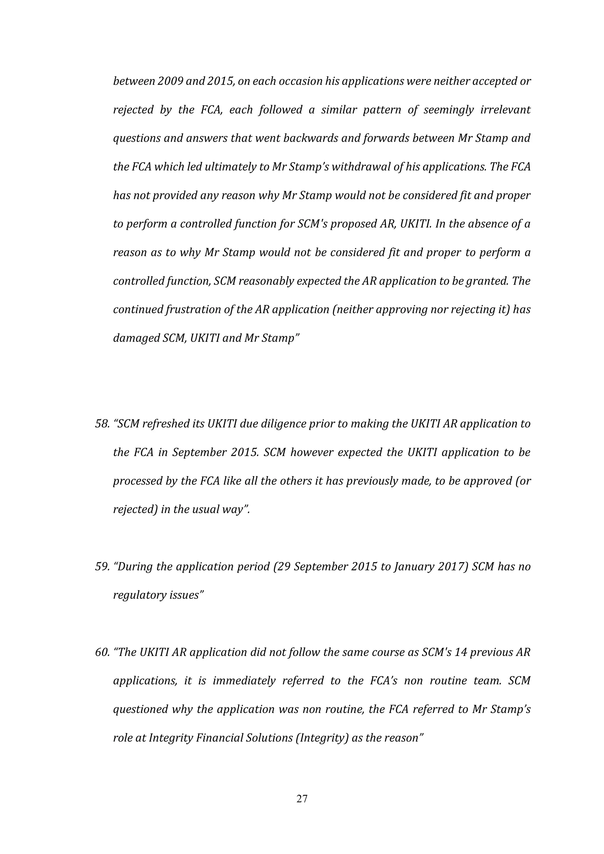 Statement of witness on issues faced by mr. stamp | PDF