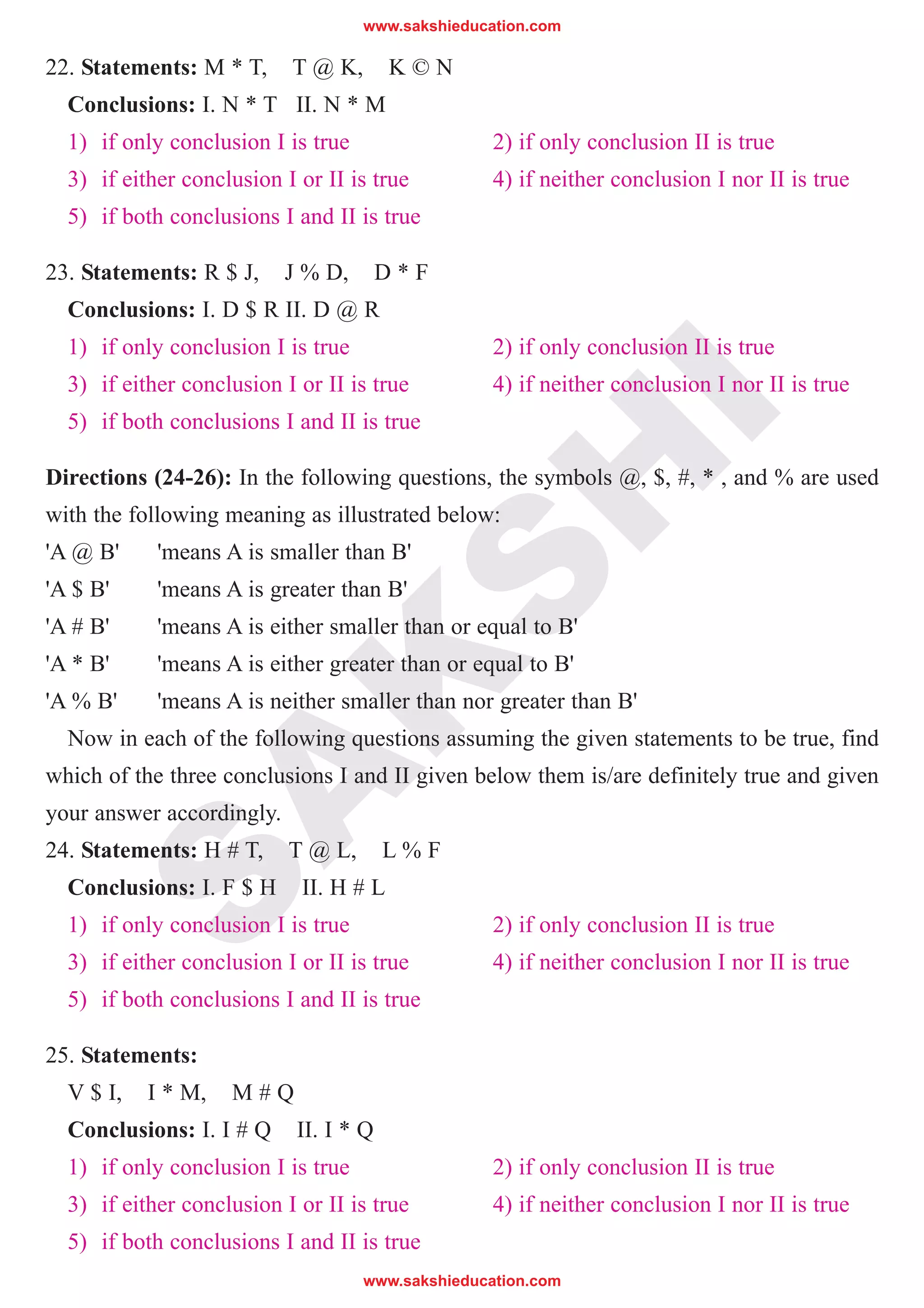 Statements conclusions | PDF