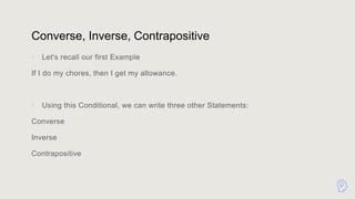 Statements, Conditionals and Biconditionals By Margaret Jefferson.pptx