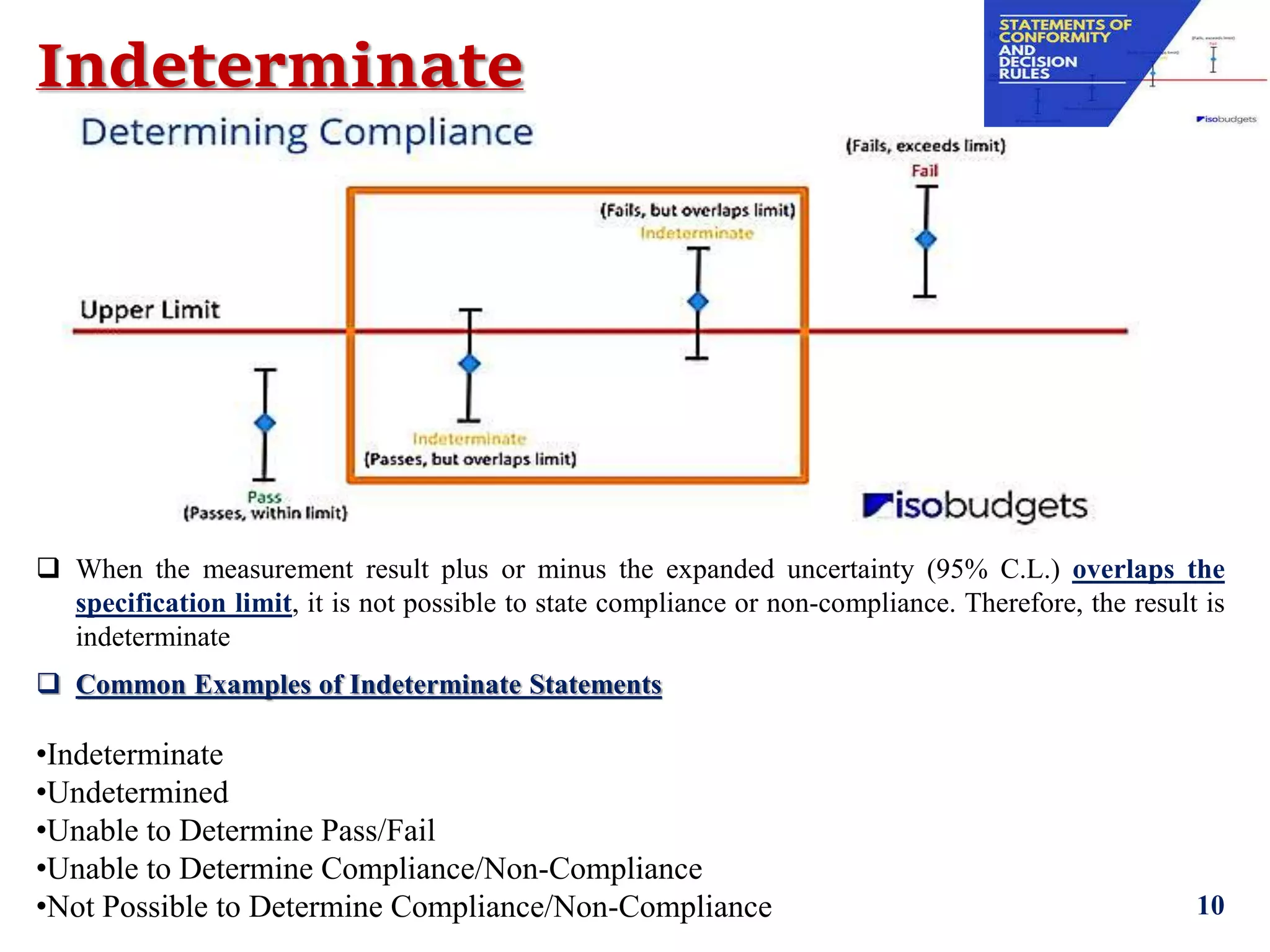 Statements of conformity and decision rules | PPTX