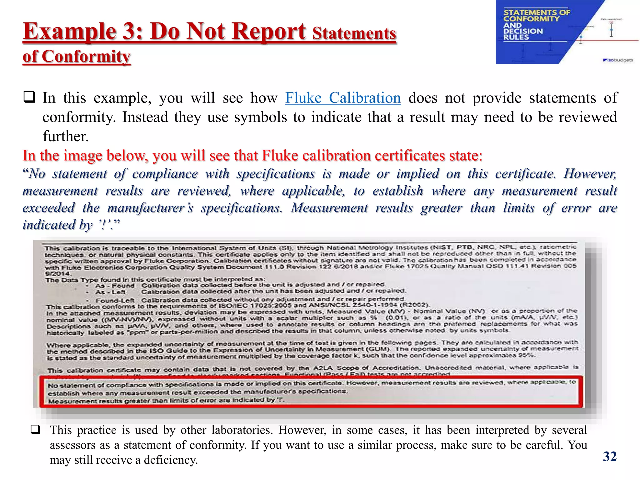 Statements of conformity and decision rules | PPTX
