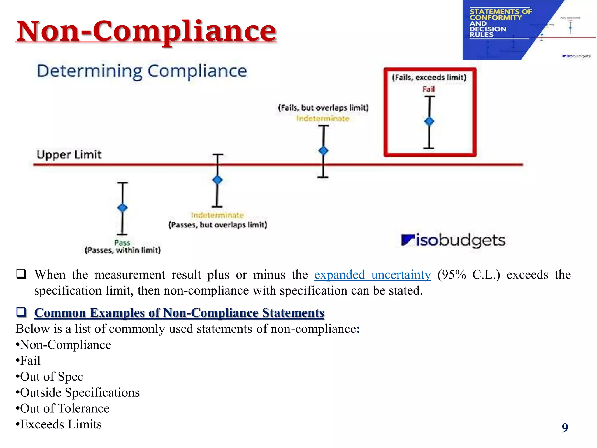 Statements of conformity and decision rules | PPTX