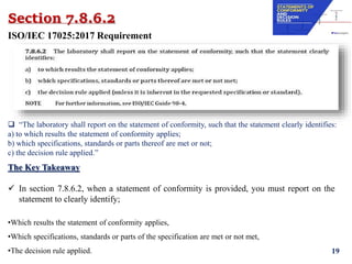 Statements of conformity and decision rules | PPTX