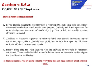 Statements of conformity and decision rules | PPTX