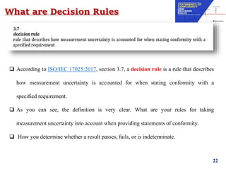 Statements of conformity and decision rules | PPTX