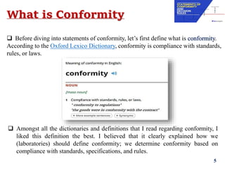Statements of conformity and decision rules | PPTX