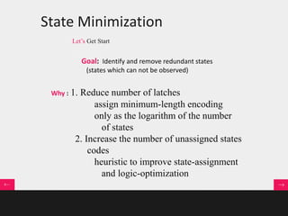 State minimization in theory of computing | PPT