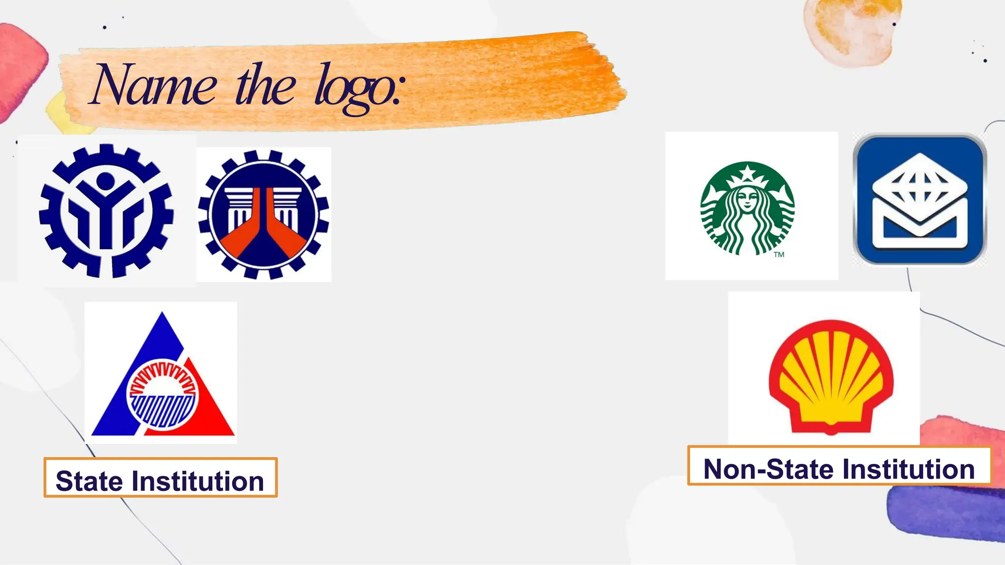 STATE AND NON STATE INSTITUTION POWERPOINT PREENTSTION | PPTX