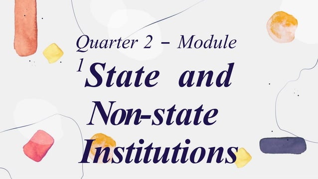 STATE AND NON STATE INSTITUTION POWERPOINT PREENTSTION | PPTX ...