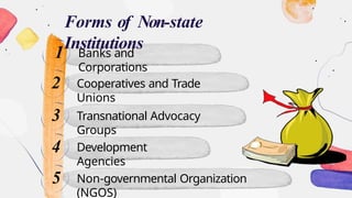 STATE AND NON STATE INSTITUTION POWERPOINT PREENTSTION | PPTX