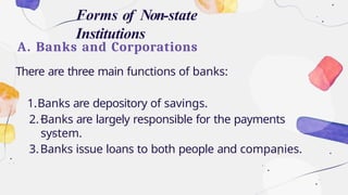 STATE AND NON STATE INSTITUTION POWERPOINT PREENTSTION | PPTX