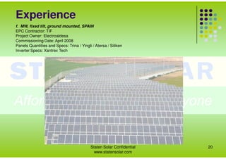 Staten solarprofile epc for spv power plant applicants | PDF
