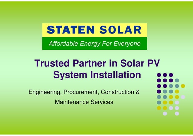 Staten solarprofile project development for spv power plants | PDF ...