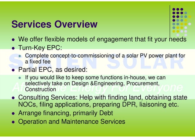 Staten solarprofile project development for spv power plants | PDF ...