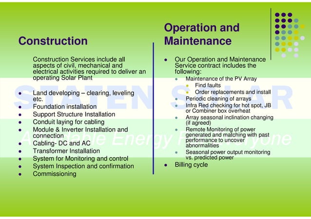 Staten solarprofile project development for spv power plants | PDF ...