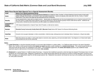 State Of California Debt Matrix Final | PPT