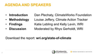 State of Climate Action: Assessing Progress Toward 2030 and 2050 | PPT