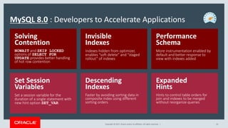MySQL 8.0 in a nutshell | PPT