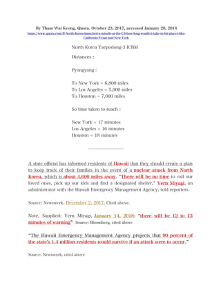 State of Hawaii - False Missile Attack Alarm - The Noble Hero | PDF