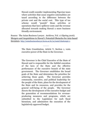 State of Hawaii - Taxes - Business Climate - Reform | PDF