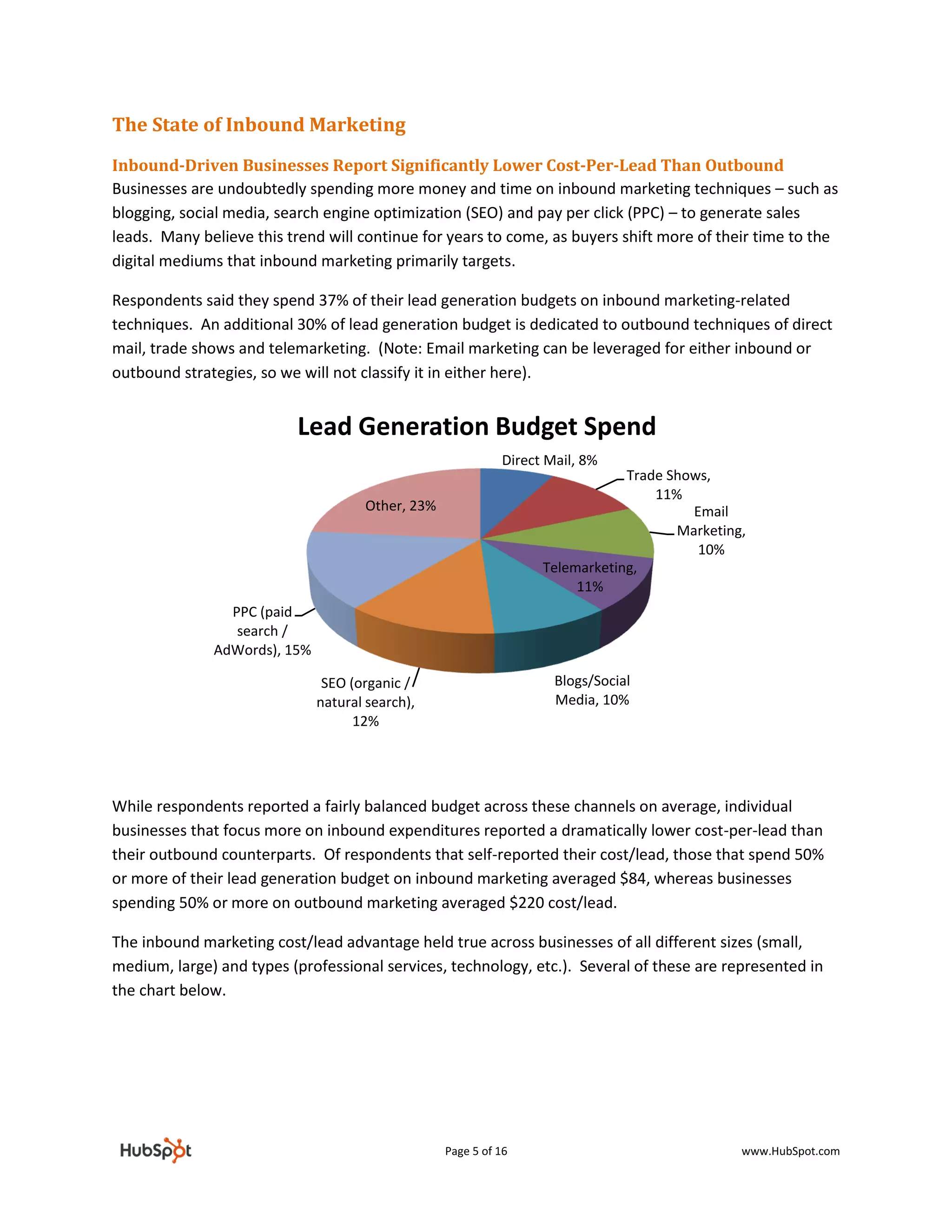 State Of Inbound Marketing | PDF
