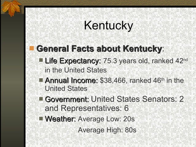 State of kentucky | PPT