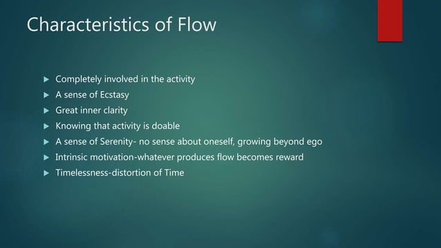 Flow: State of mind | PPTX