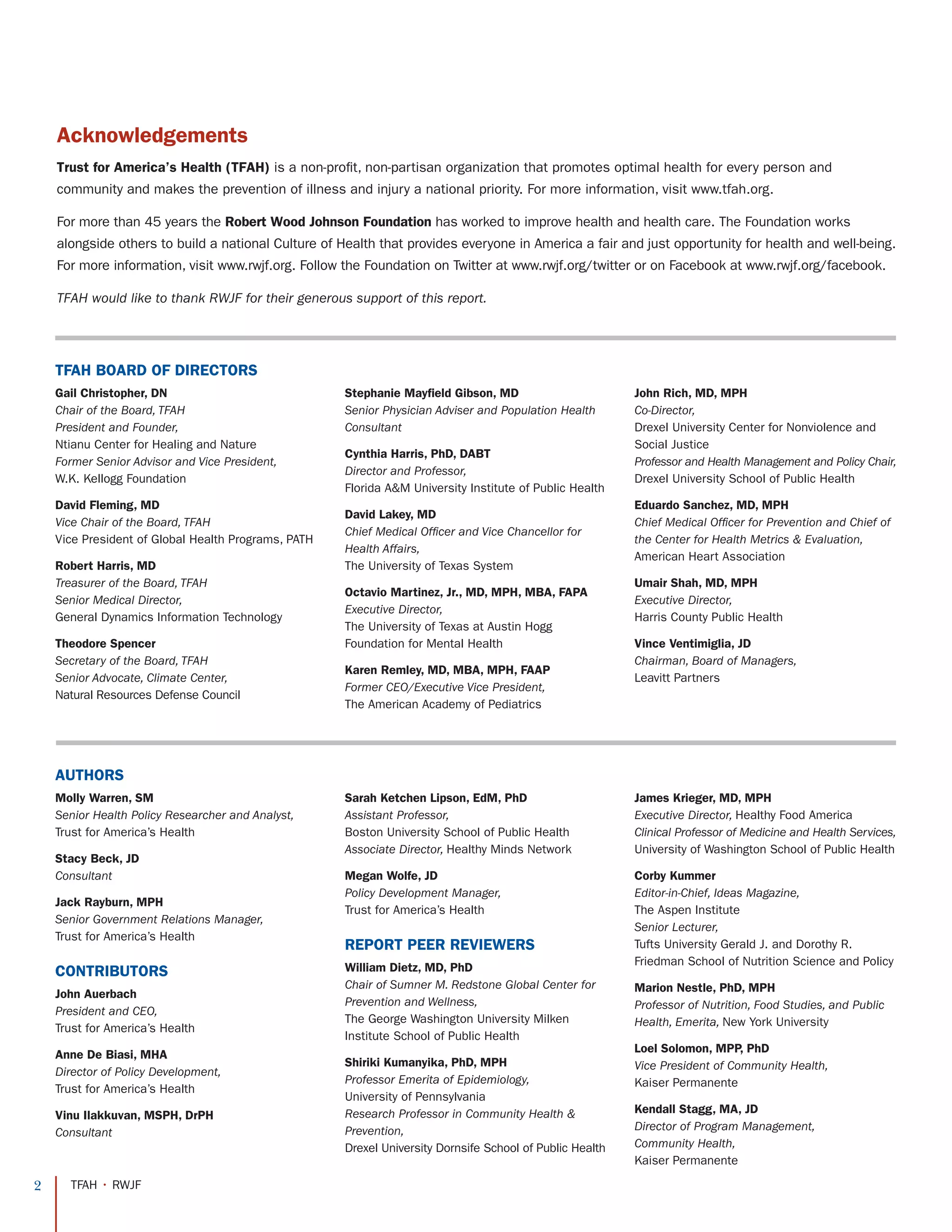 State of obesity 2018 | PDF
