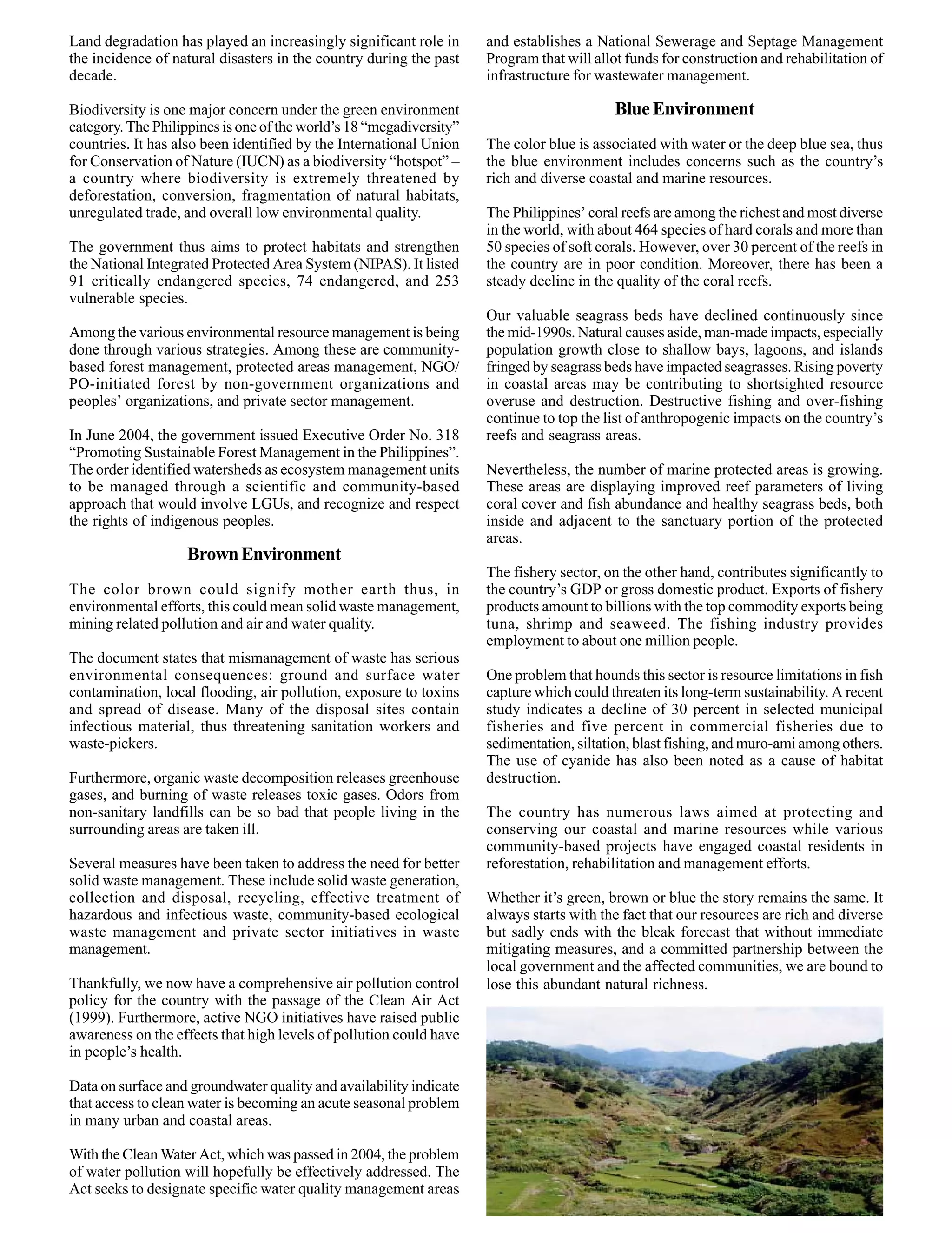 State of Philippine Environment | PDF