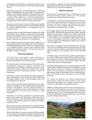 State of Philippine Environment | PDF
