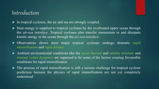State of the Air-Sea Interface a Factor in Rapid Intensification and ...