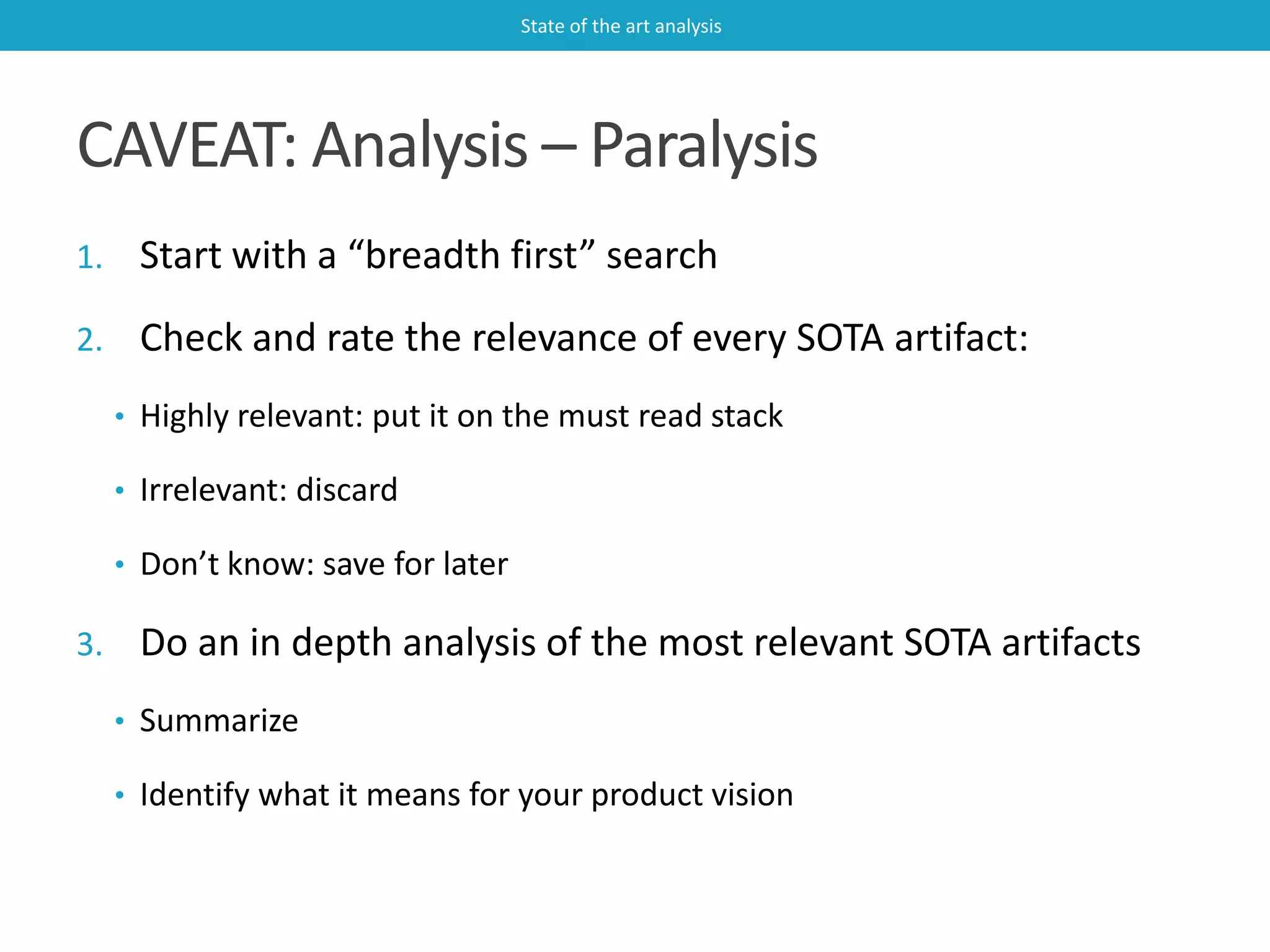 State of the art introduction | PPTX
