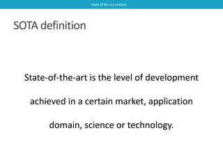 State of the art introduction | PPTX
