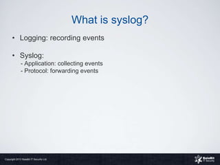 State of the art logging | PPT