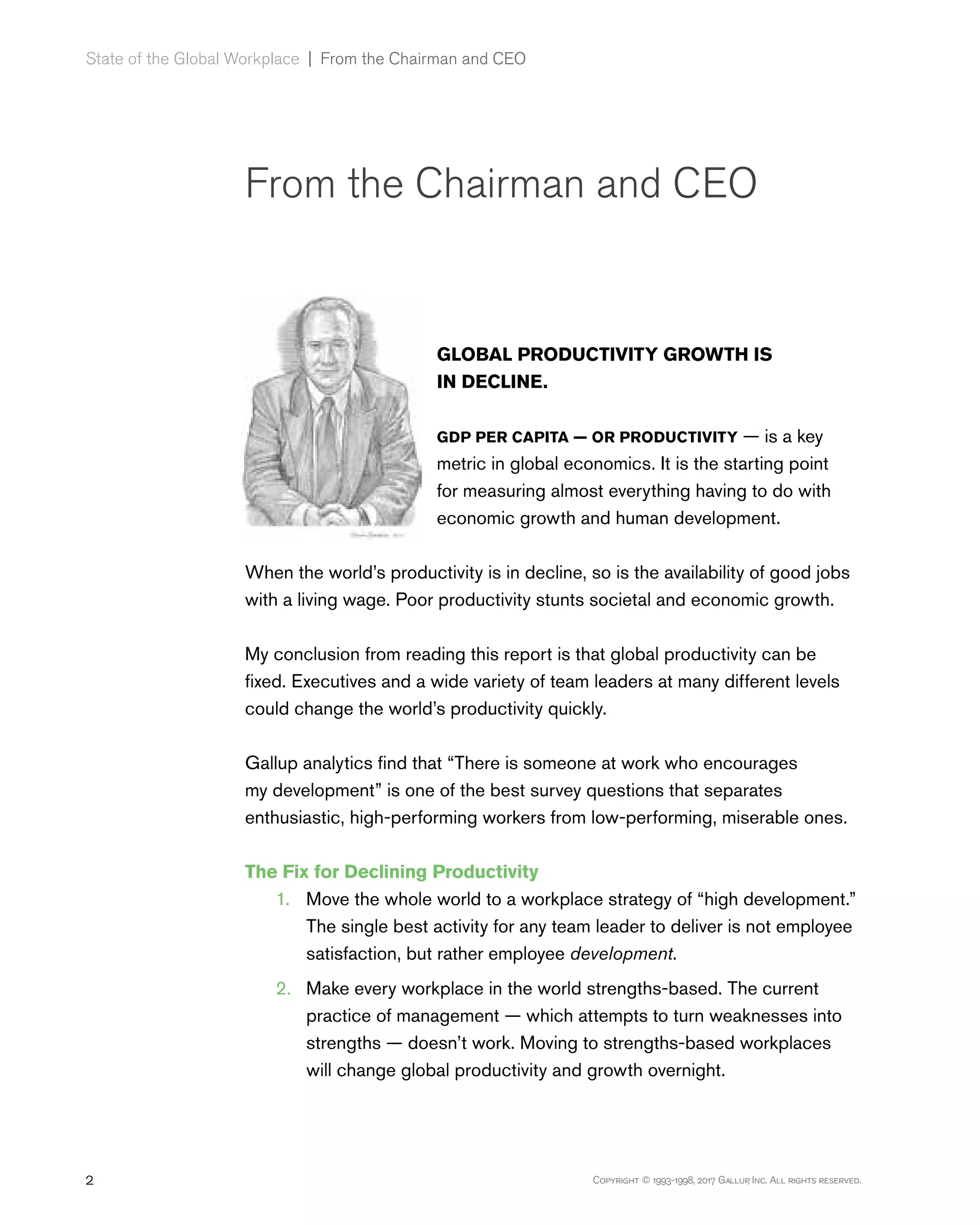 State of the Global Workplace - Gallup Report (2017) | PDF