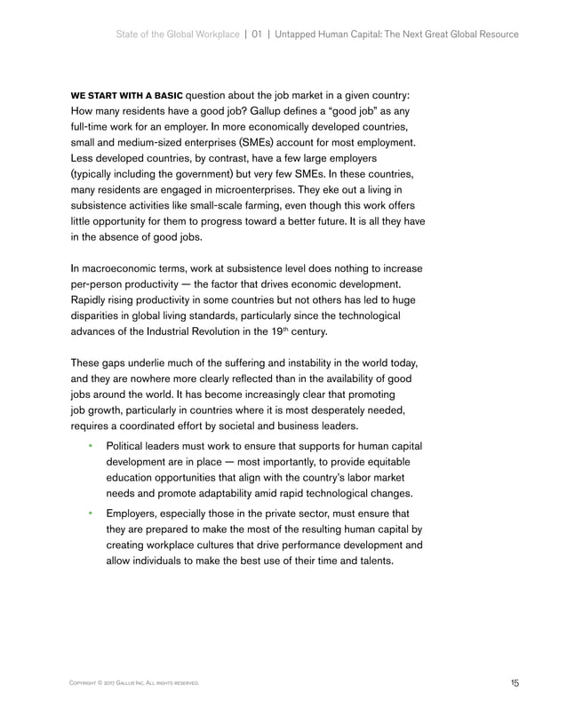 State of the Global Workplace - Gallup Report (2017) | PDF | Human ...