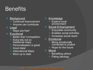 User Generated Maps - Why Anyone uses them | PPT