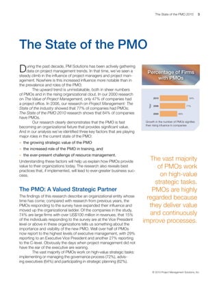 State Of The Pmo 2010 Research Report | PDF