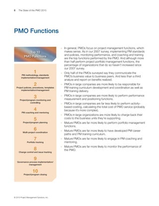 State Of The Pmo 2010 Research Report | PDF