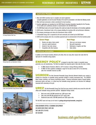 State of Utah Renewable Energy Incentives program_overview | PDF
